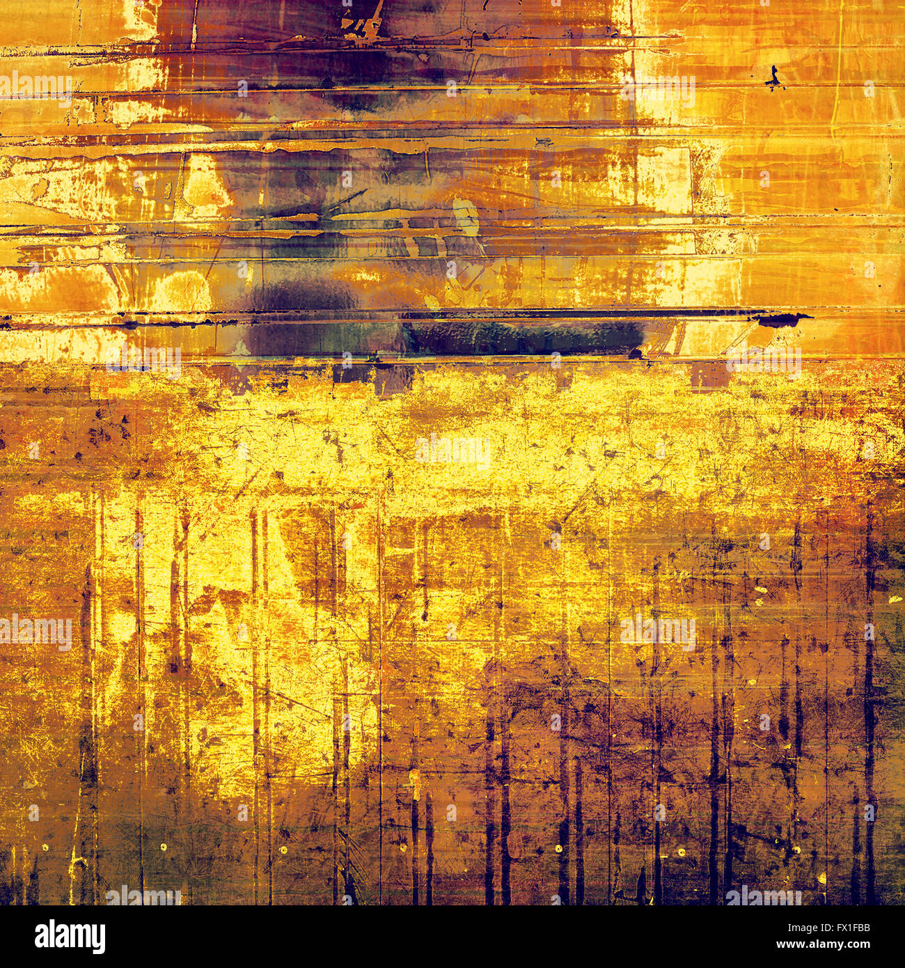 Old grunge template. With different color patterns: yellow, brown ...