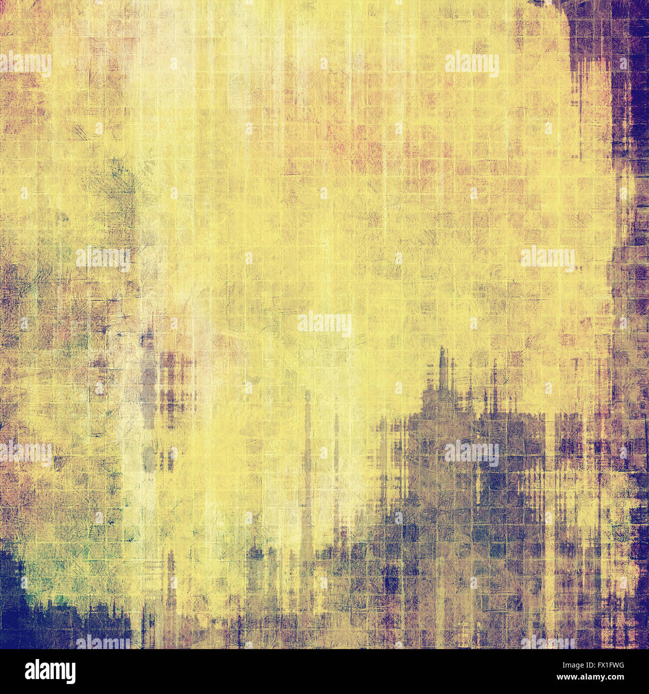 Old abstract texture with grunge stains. With different color patterns ...