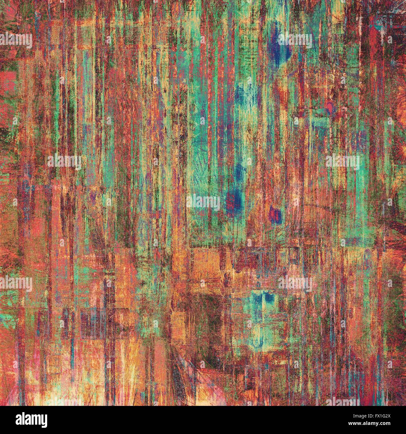 Grunge aging texture, art background. With different color patterns ...