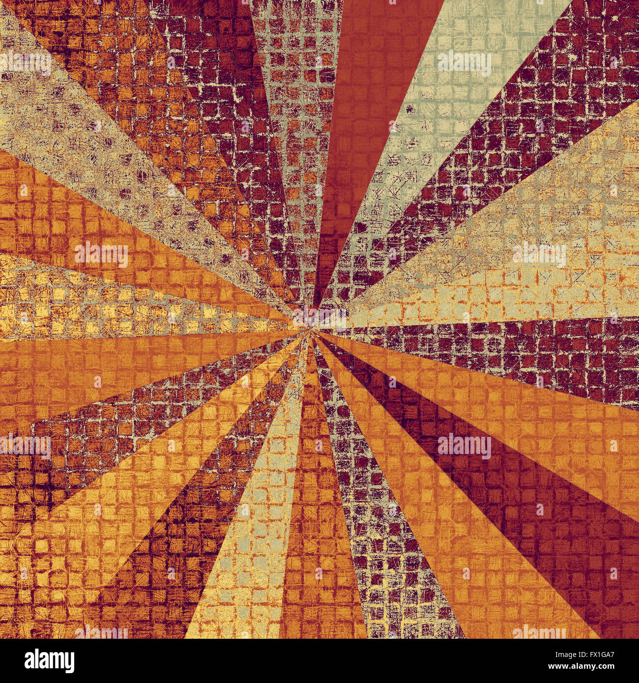 Old-style background, aging texture. With different color patterns ...