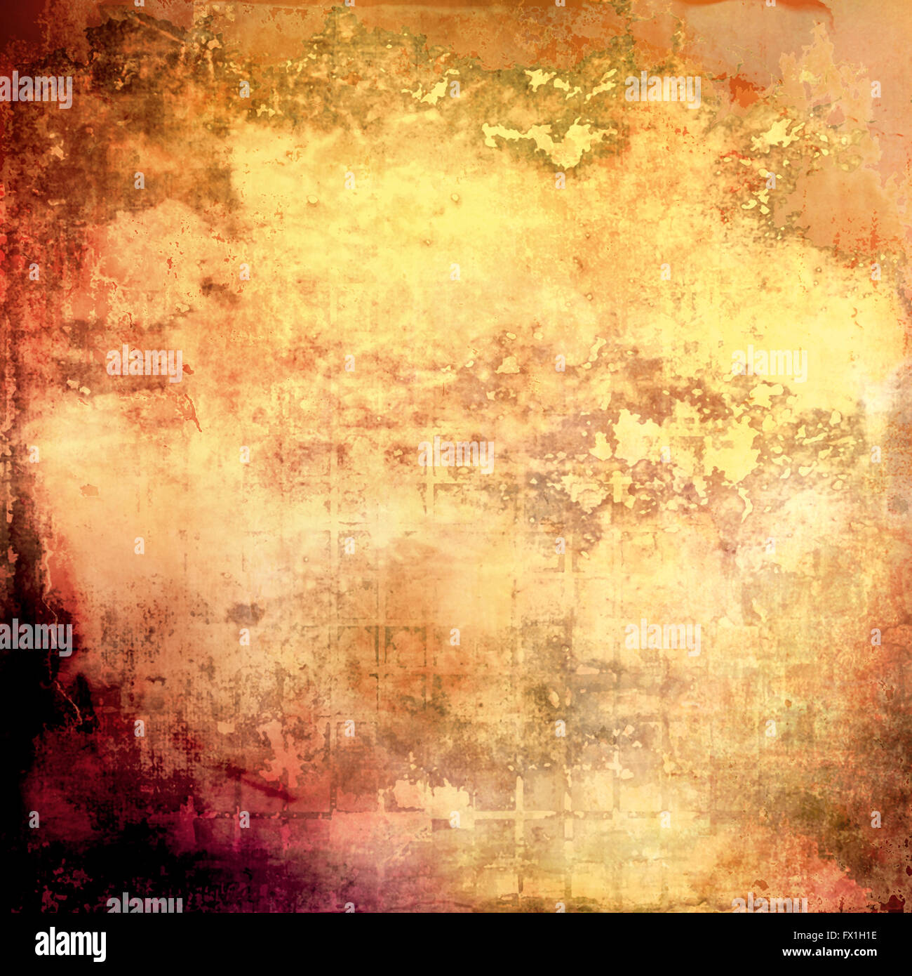 Old abstract texture with grunge stains. With different color patterns ...
