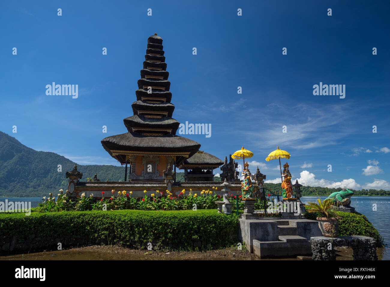 a beautiful view of Pura Ulun Danu Bratan, a Hindu temple on Bratan ...