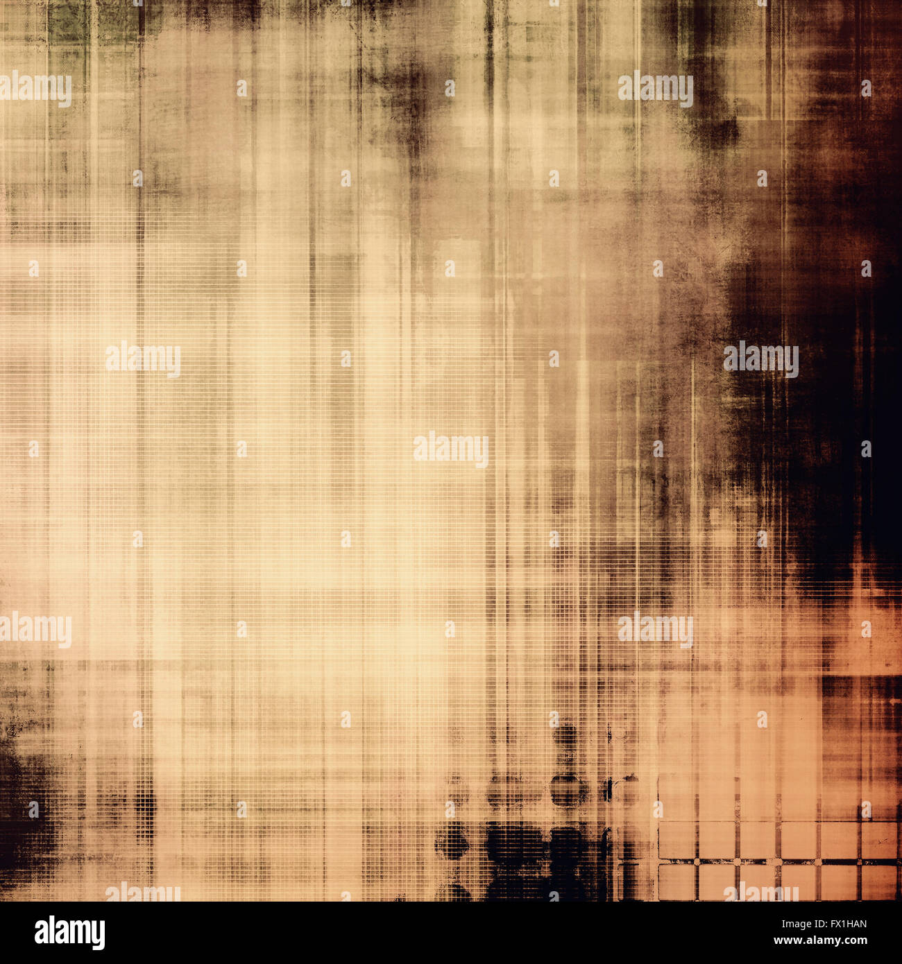 Aged grunge texture. With different color patterns: gray; orange; brown ...