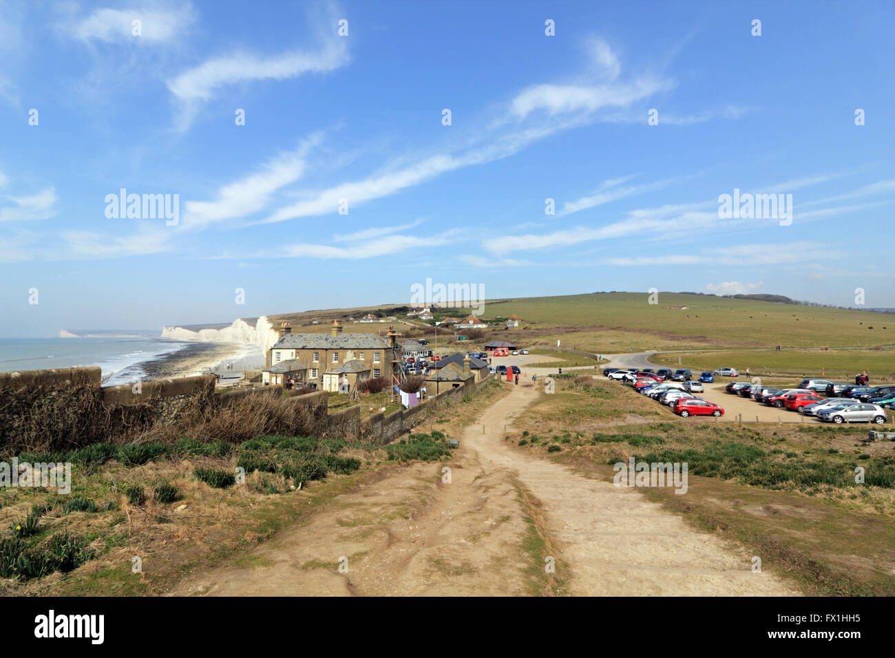 Coastal erosion cliffs birling gap east sussex hi-res stock photography ...