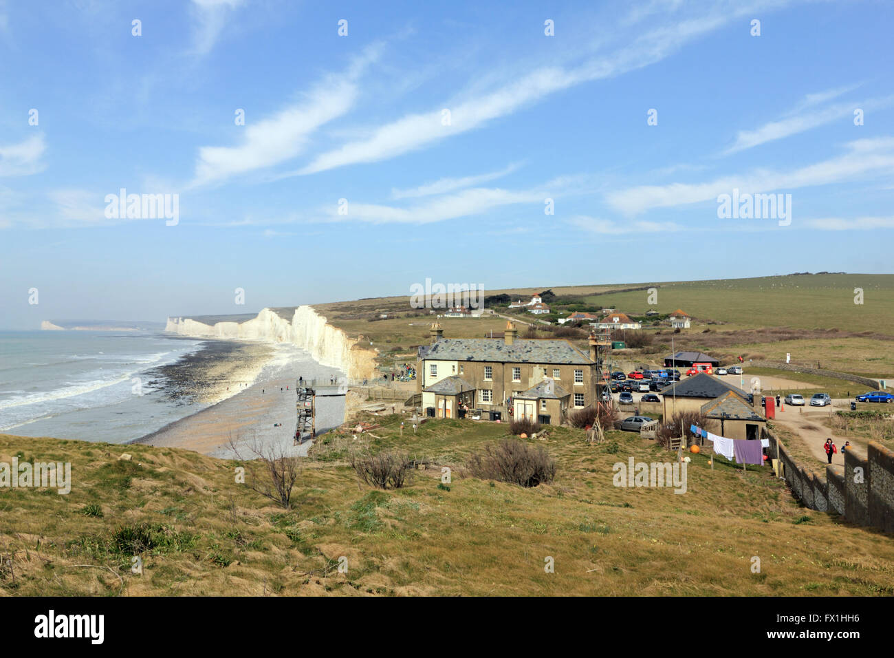 Birling gap cliff erosion hi-res stock photography and images - Alamy