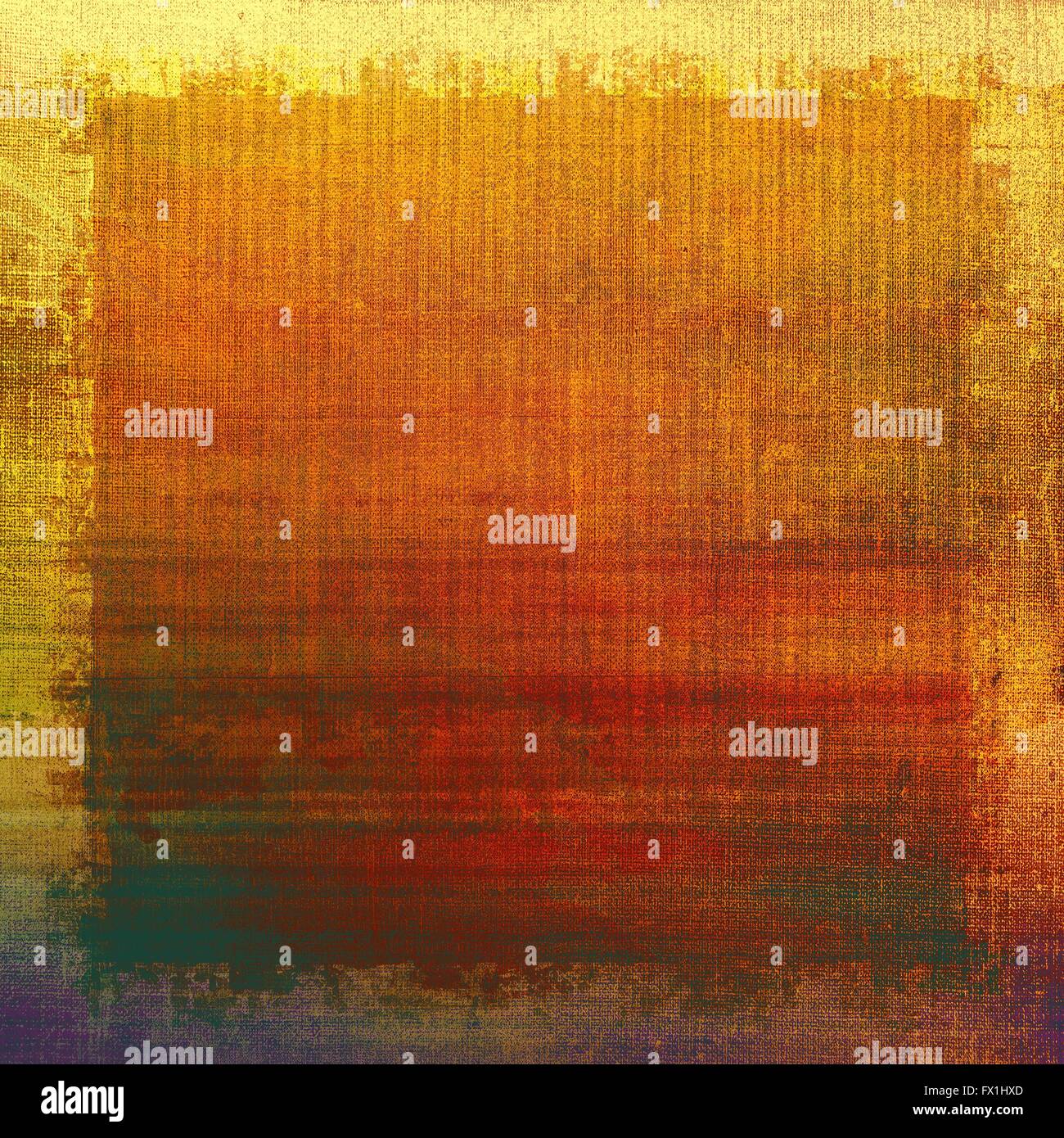 Aged grunge texture. With different color patterns: green; orange; red ...