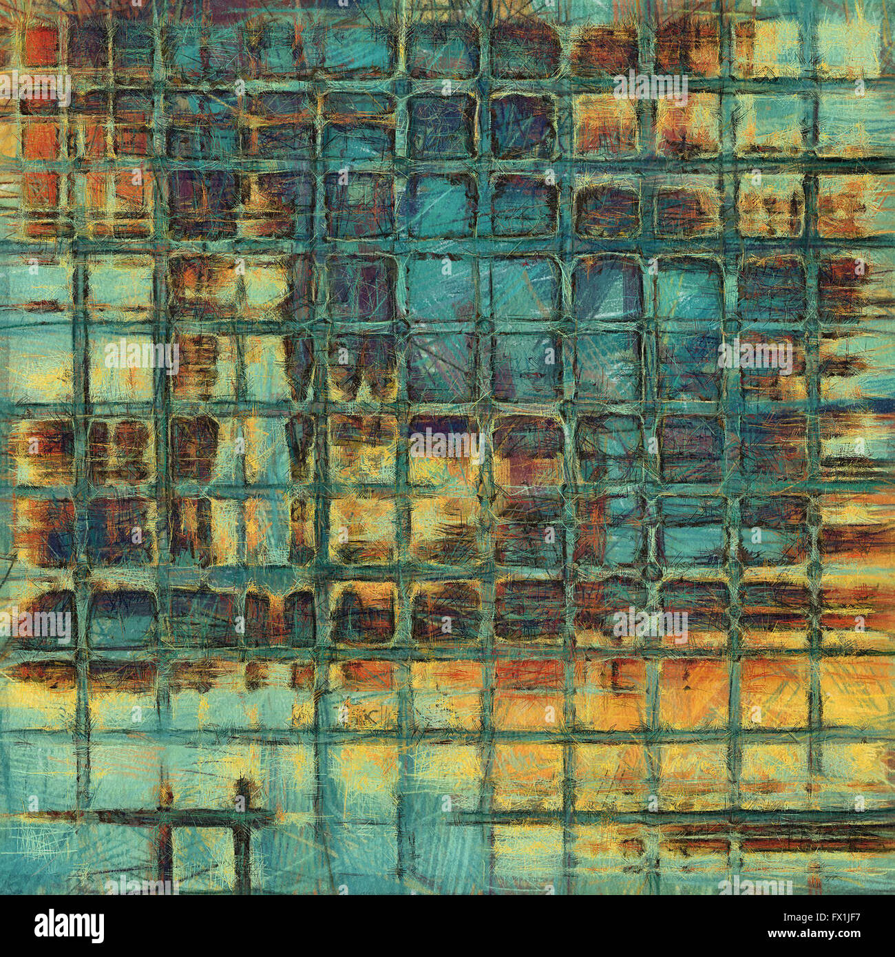 Antique vintage texture, old-fashioned weathered background. With ...