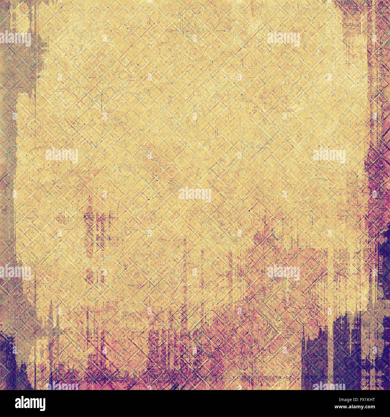 Grunge texture with decorative elements and different color patterns ...