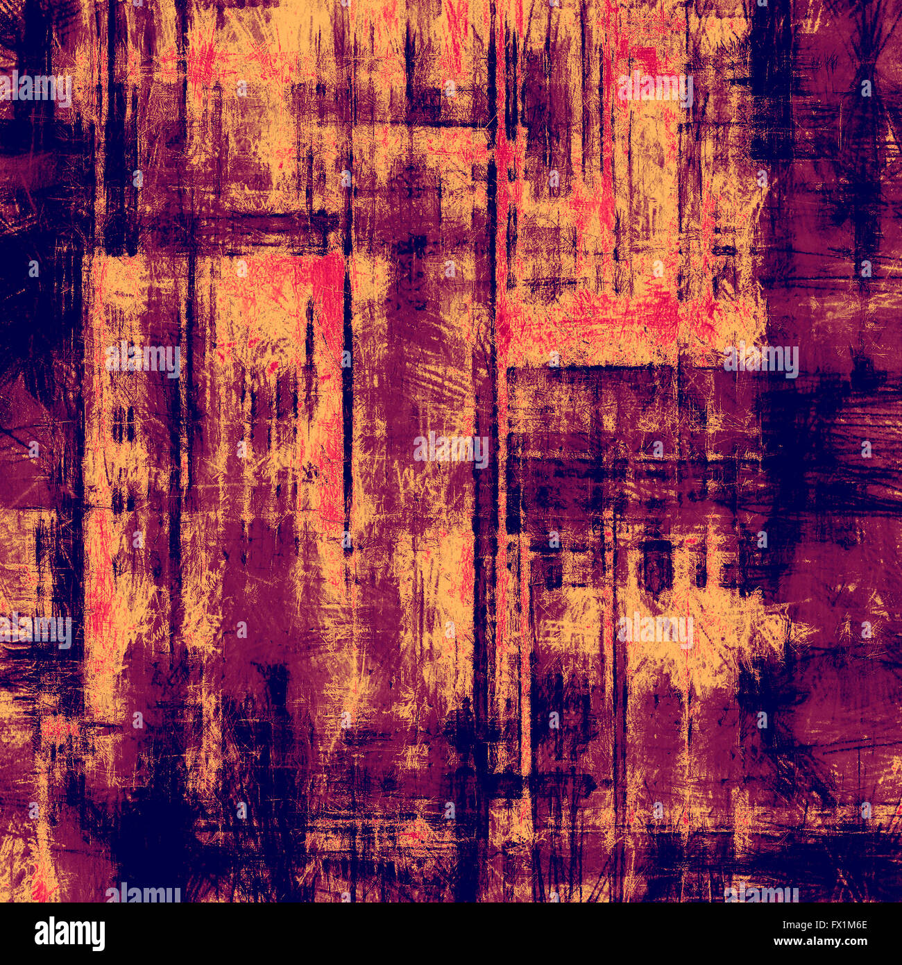 Antique vintage texture, old-fashioned weathered background. With ...