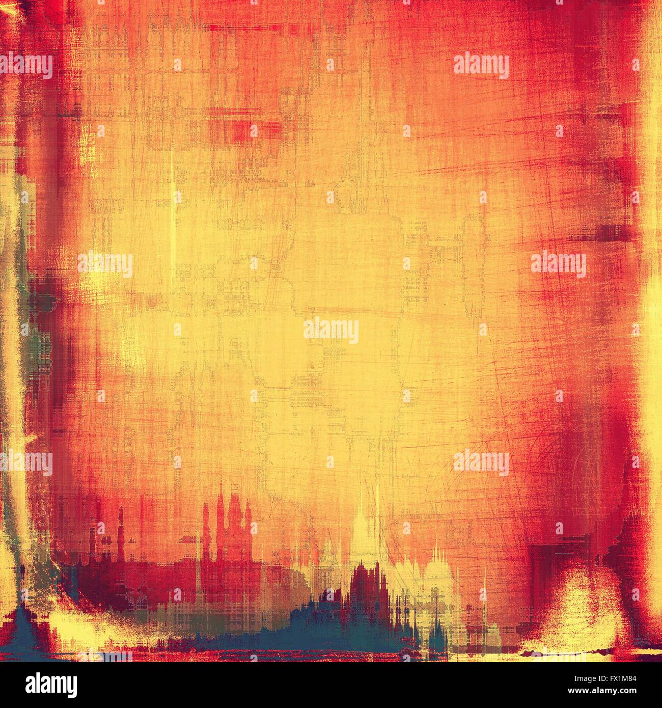 Computer designed highly detailed vintage texture or background. With ...