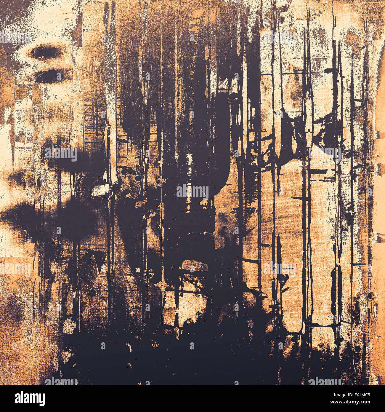 Weathered and distressed grunge background with different color ...