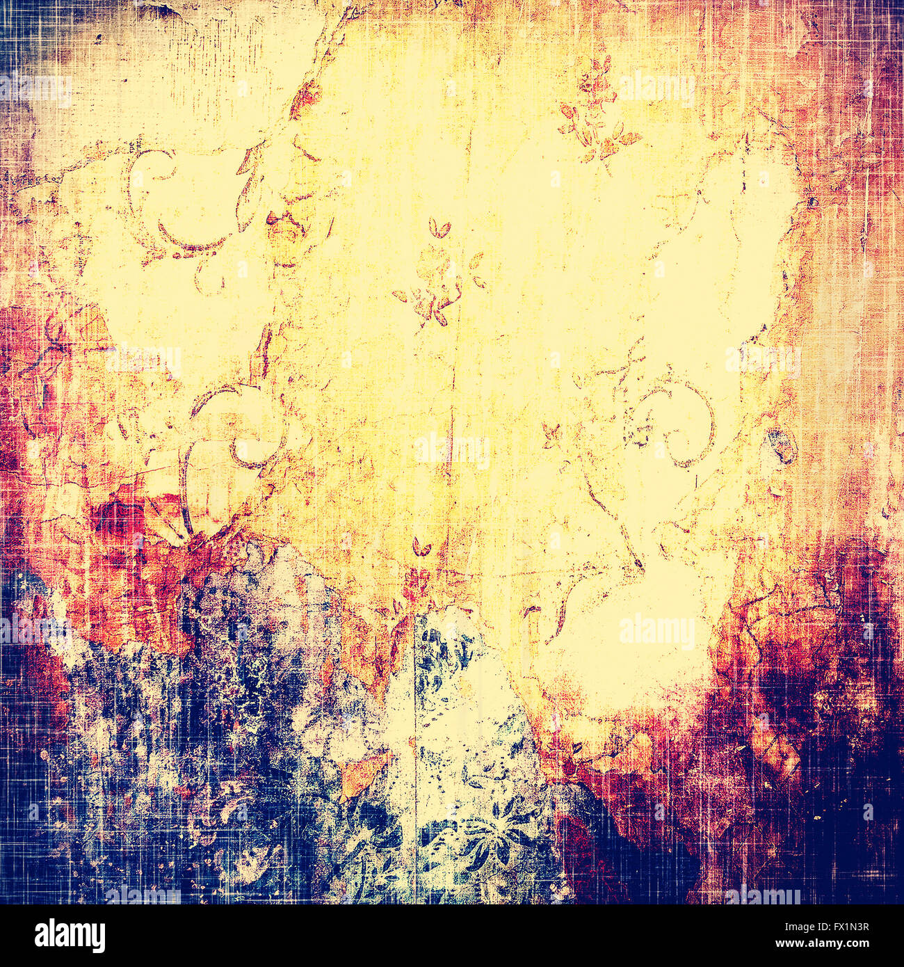 Vintage old texture for creative retro background. With different color ...