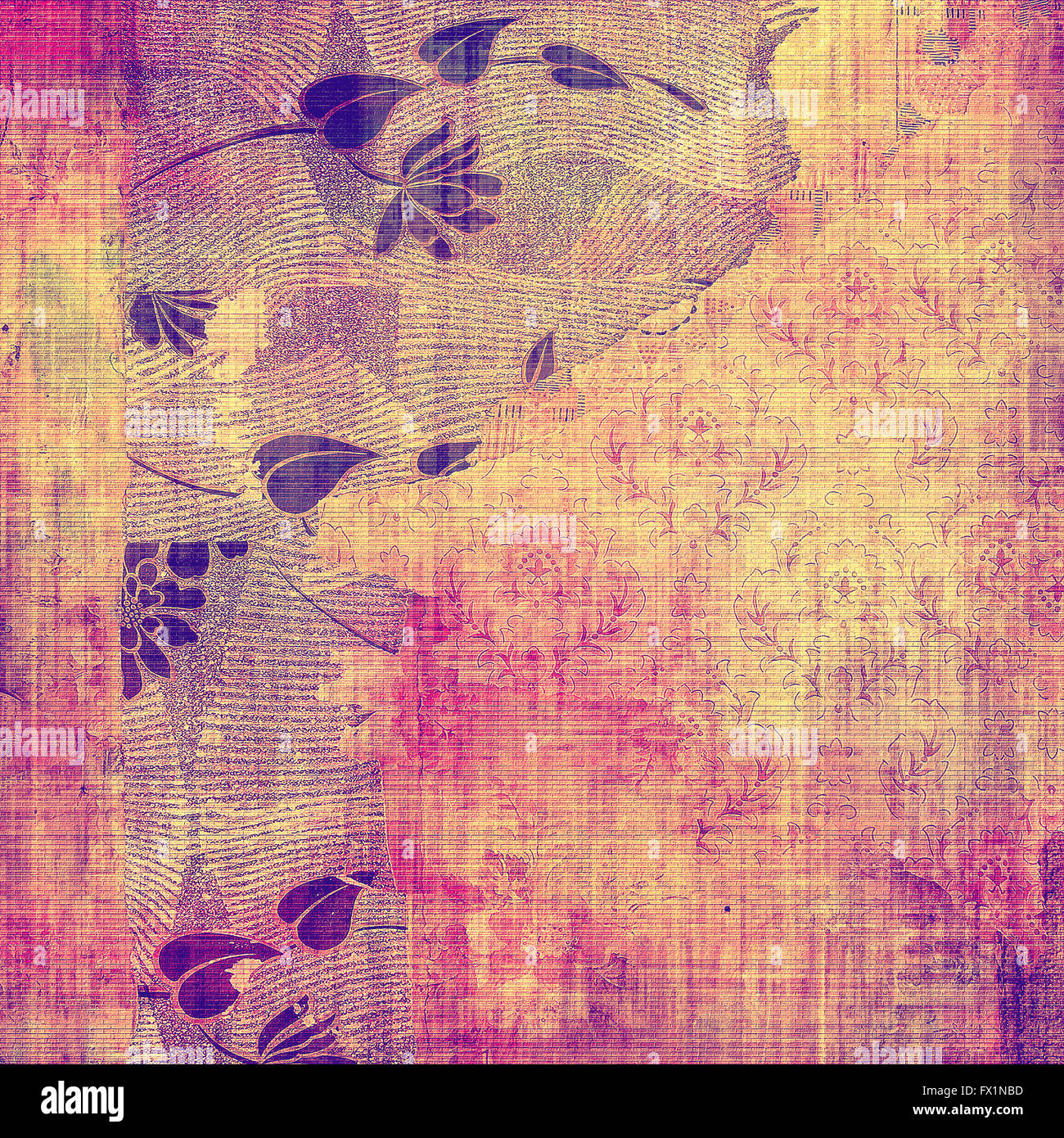 Retro texture. With different color patterns: yellow; purple (violet ...