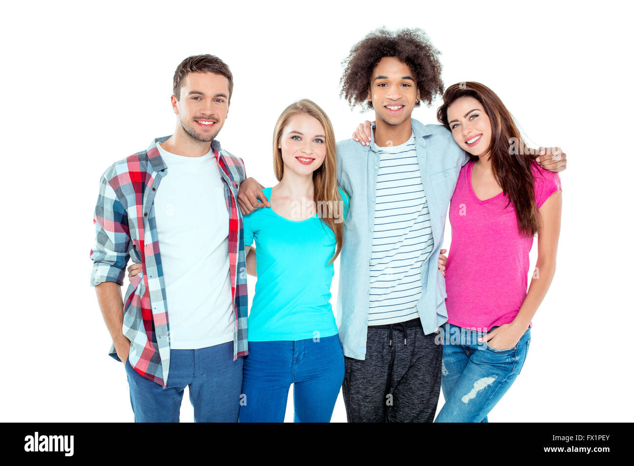 Picture of young multicultural friends Stock Photo - Alamy