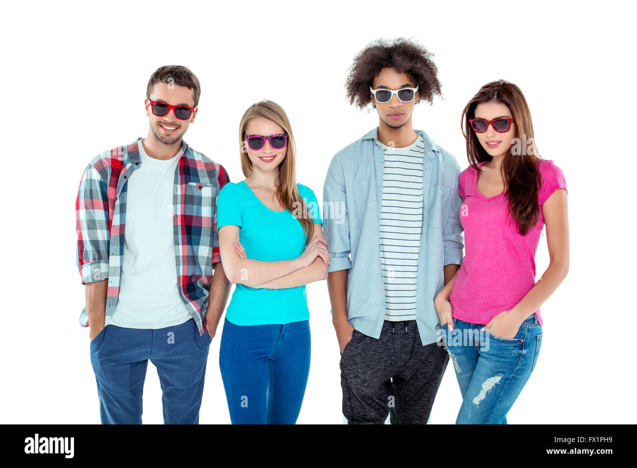 Picture of young multicultural friends Stock Photo - Alamy