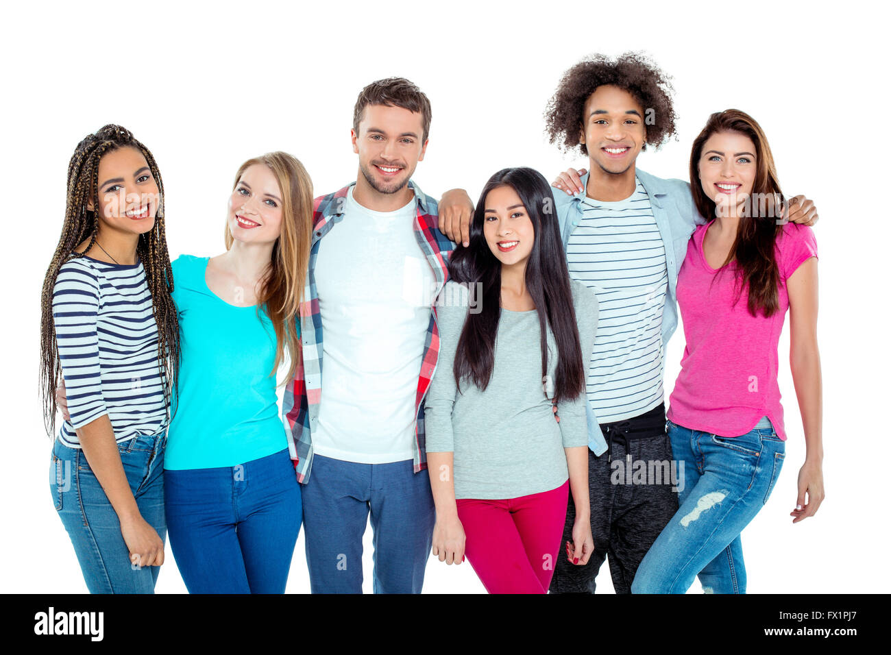 Picture of young multicultural friends Stock Photo - Alamy