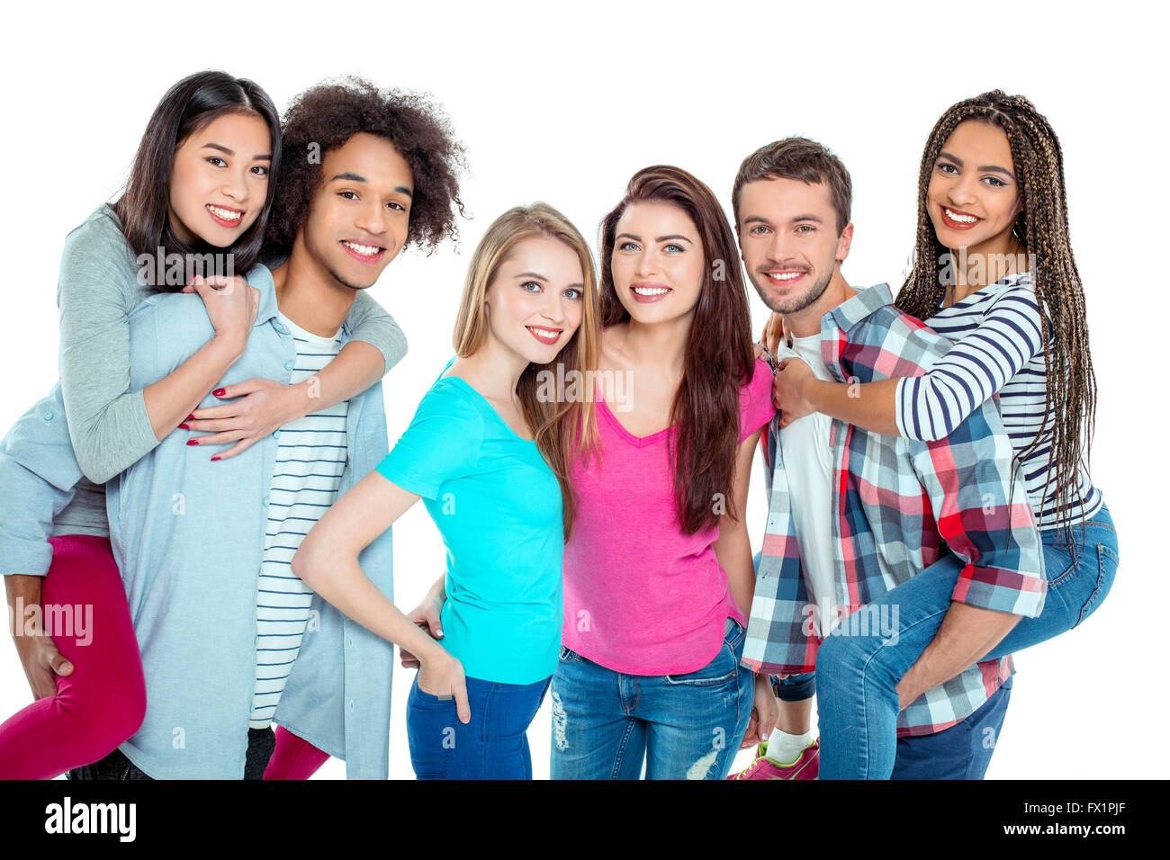 Picture of young multicultural friends Stock Photo - Alamy