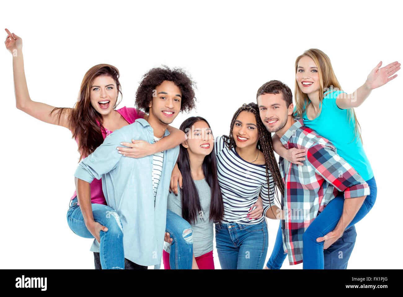 Picture of young multicultural friends Stock Photo - Alamy