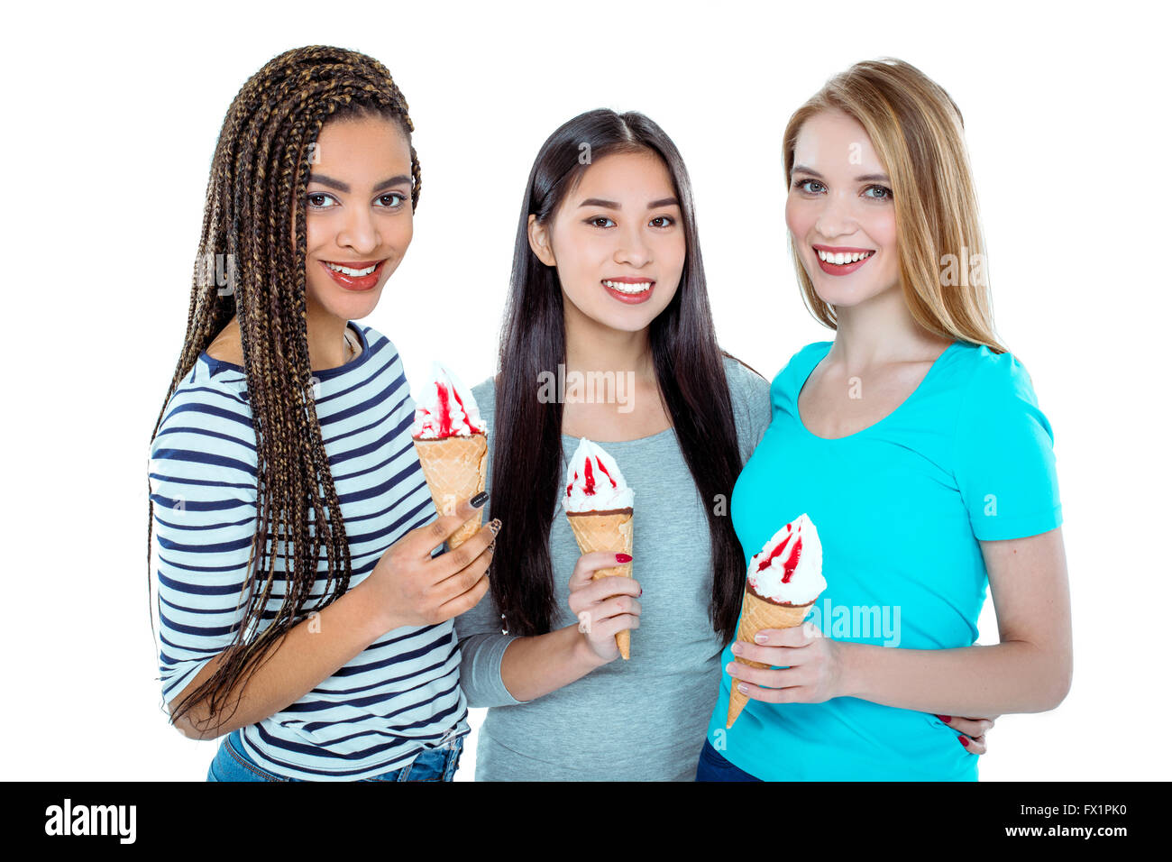 Picture of young multicultural friends Stock Photo - Alamy