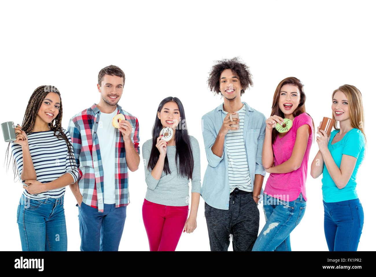 Picture of young multicultural friends Stock Photo - Alamy