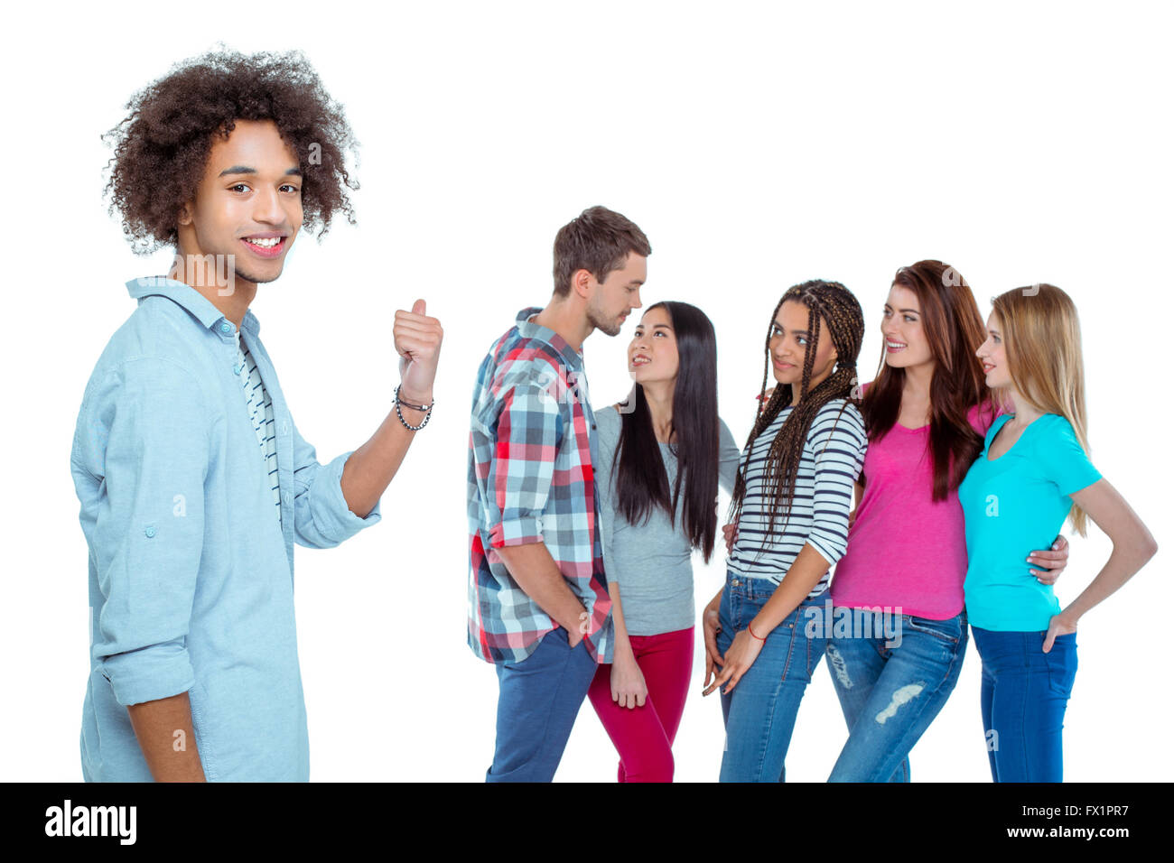 Picture of young multicultural friends Stock Photo - Alamy