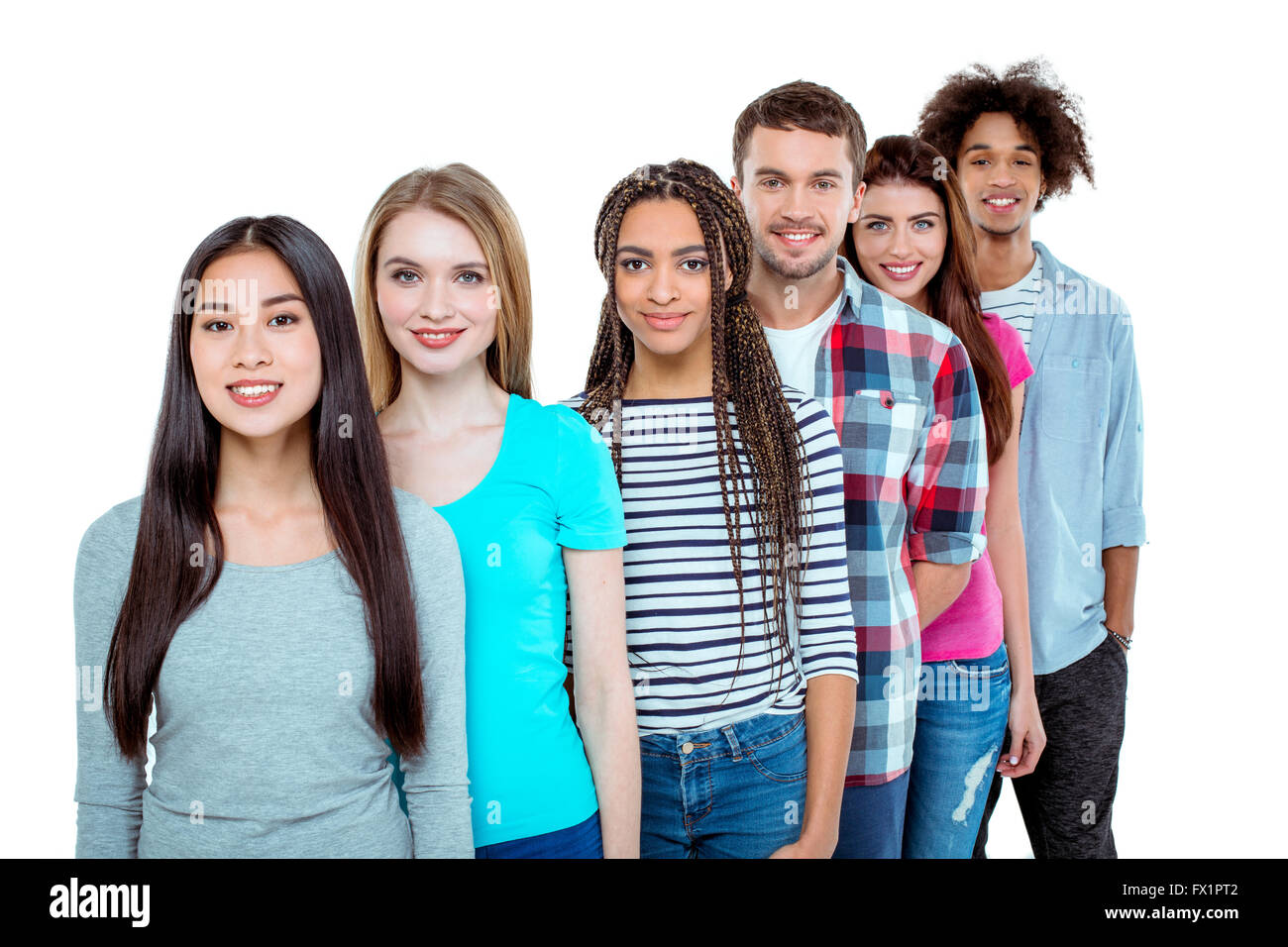 Picture of young multicultural friends Stock Photo - Alamy