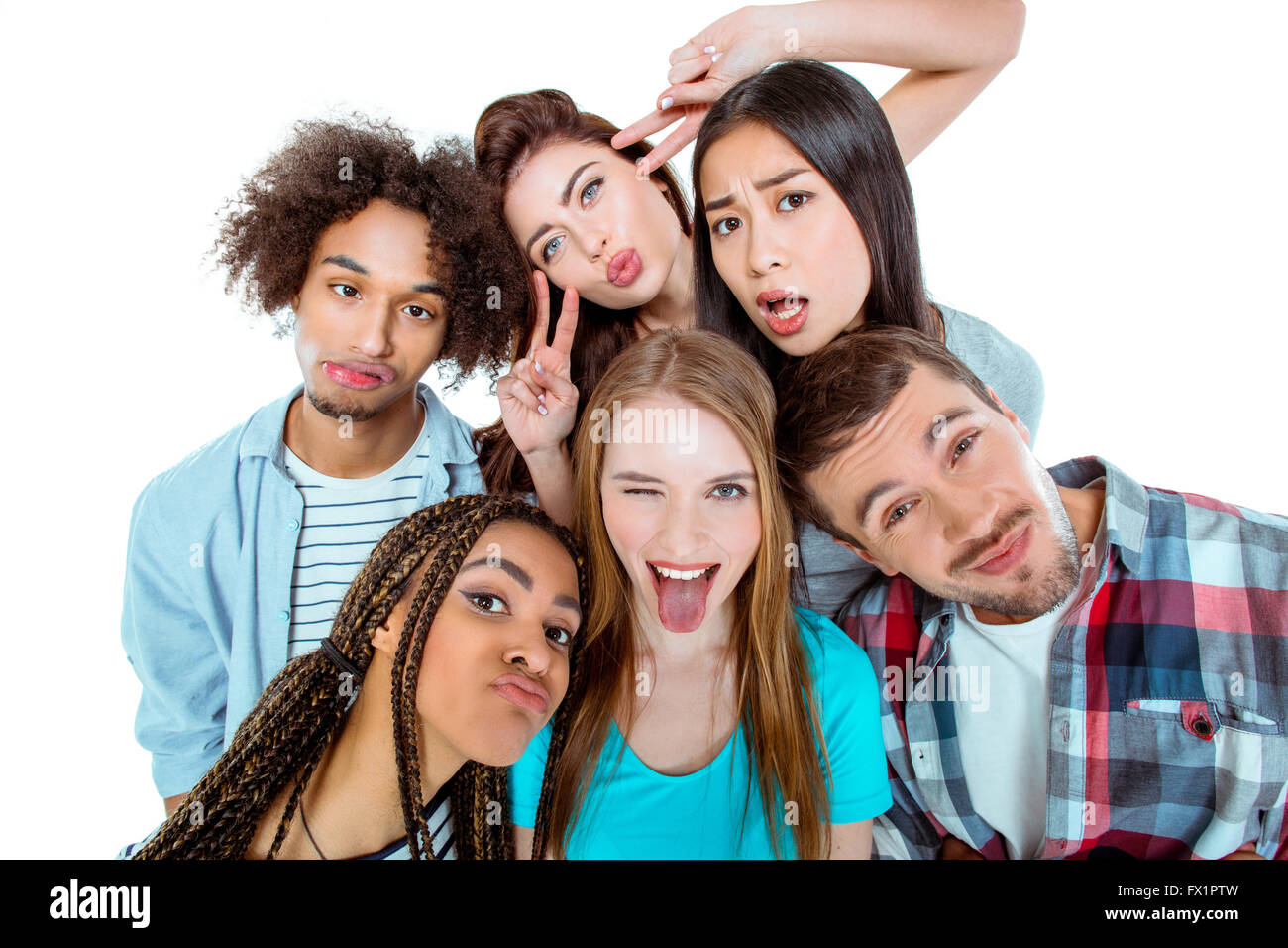 Picture of young multicultural friends Stock Photo - Alamy