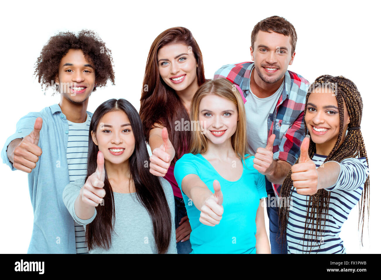 Picture of young multicultural friends Stock Photo - Alamy