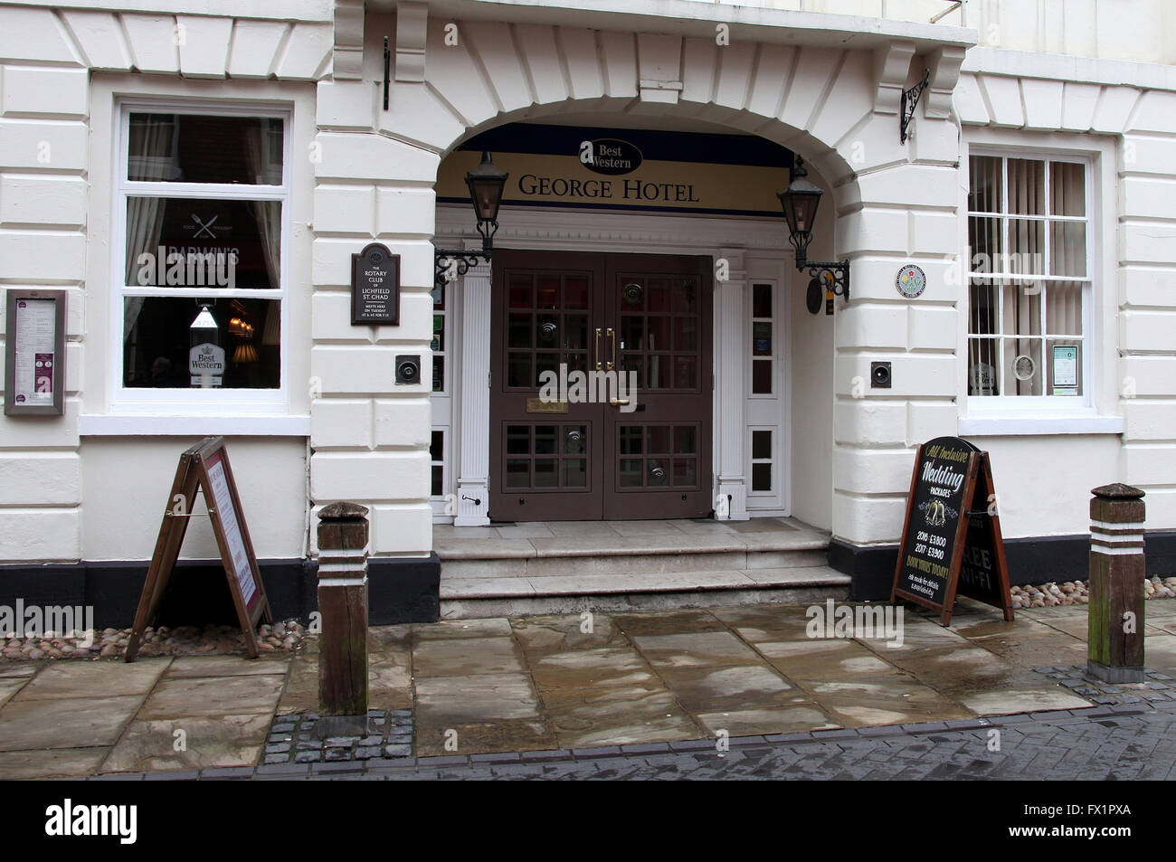 The George Hotel at Lichfield in Staffordshire Stock Photo - Alamy