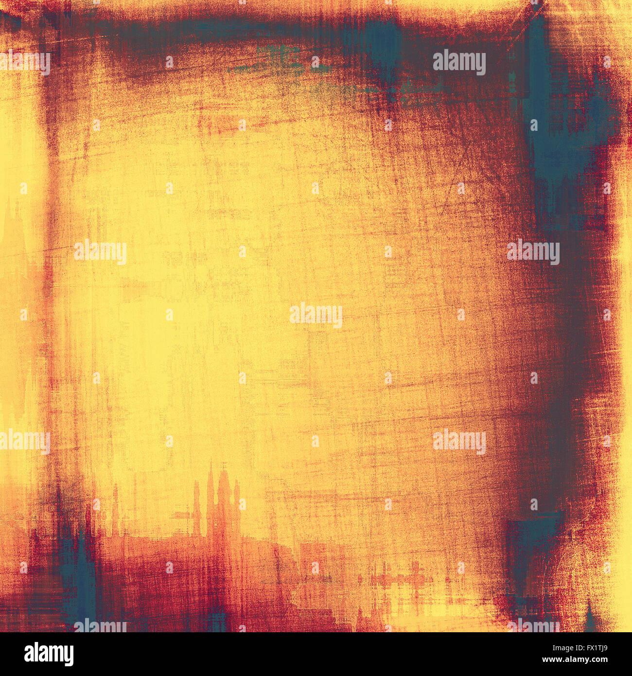 Rough grunge texture. With different color patterns: yellow (beige ...