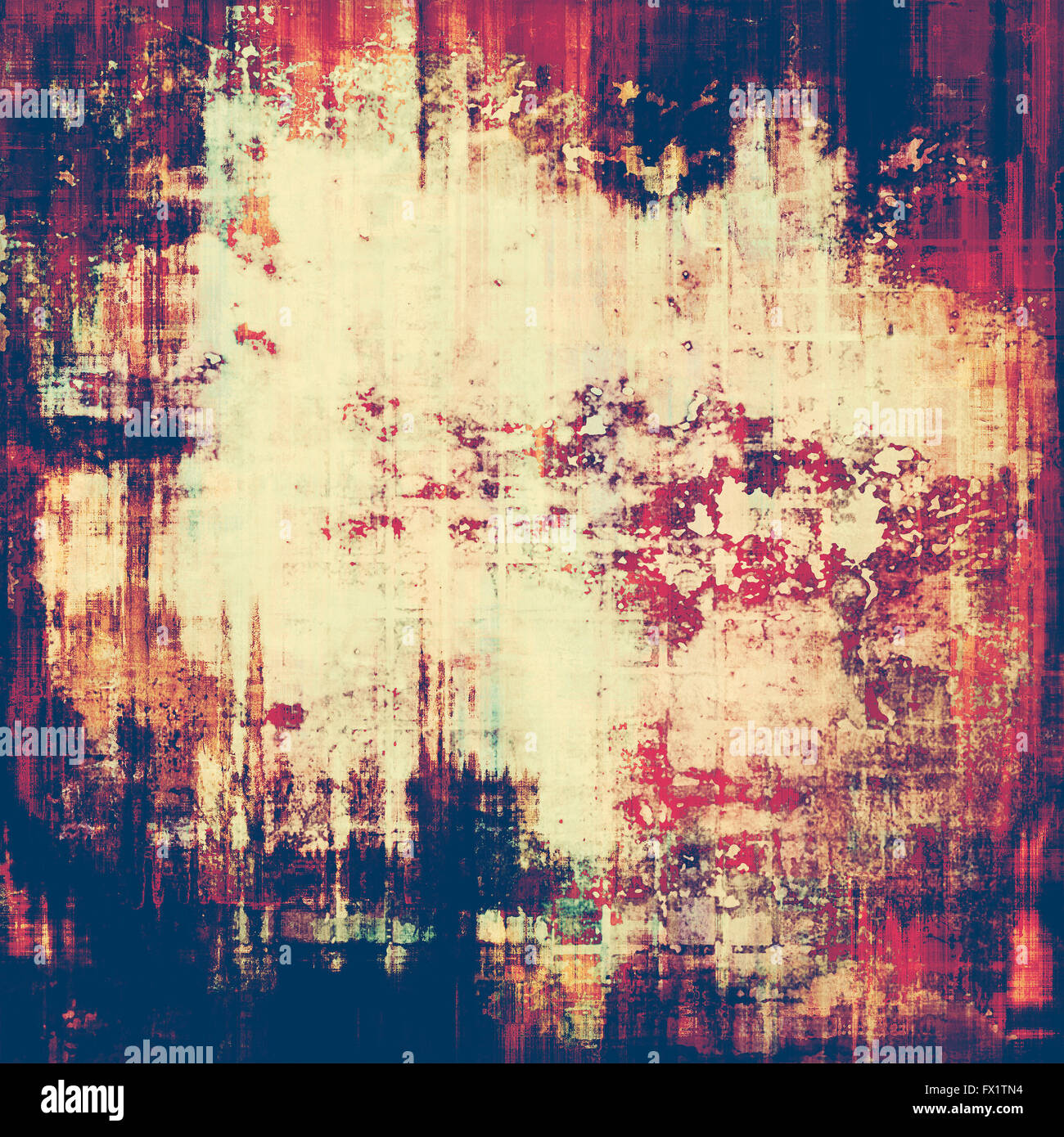 Old retro vintage texture. With different color patterns: red (orange ...