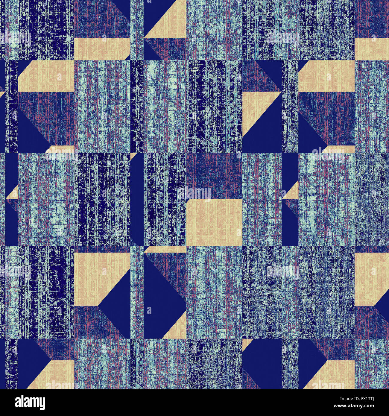 Old scratched retro-style background. With different color patterns ...