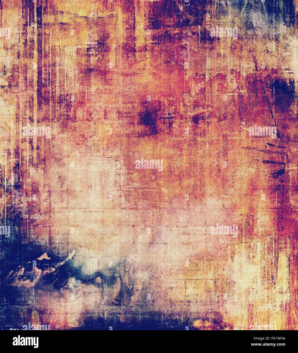 Old-style background, aging texture. With different color patterns ...