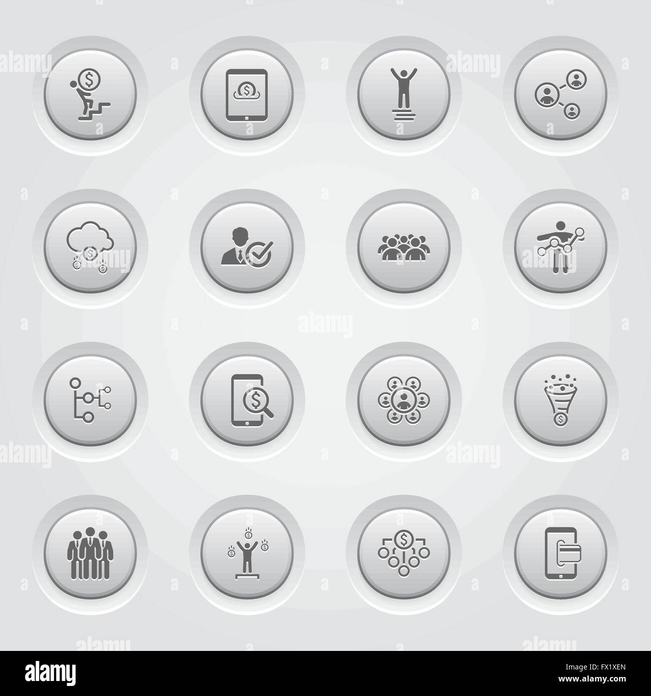 Planning tablet business people Stock Vector Images - Alamy