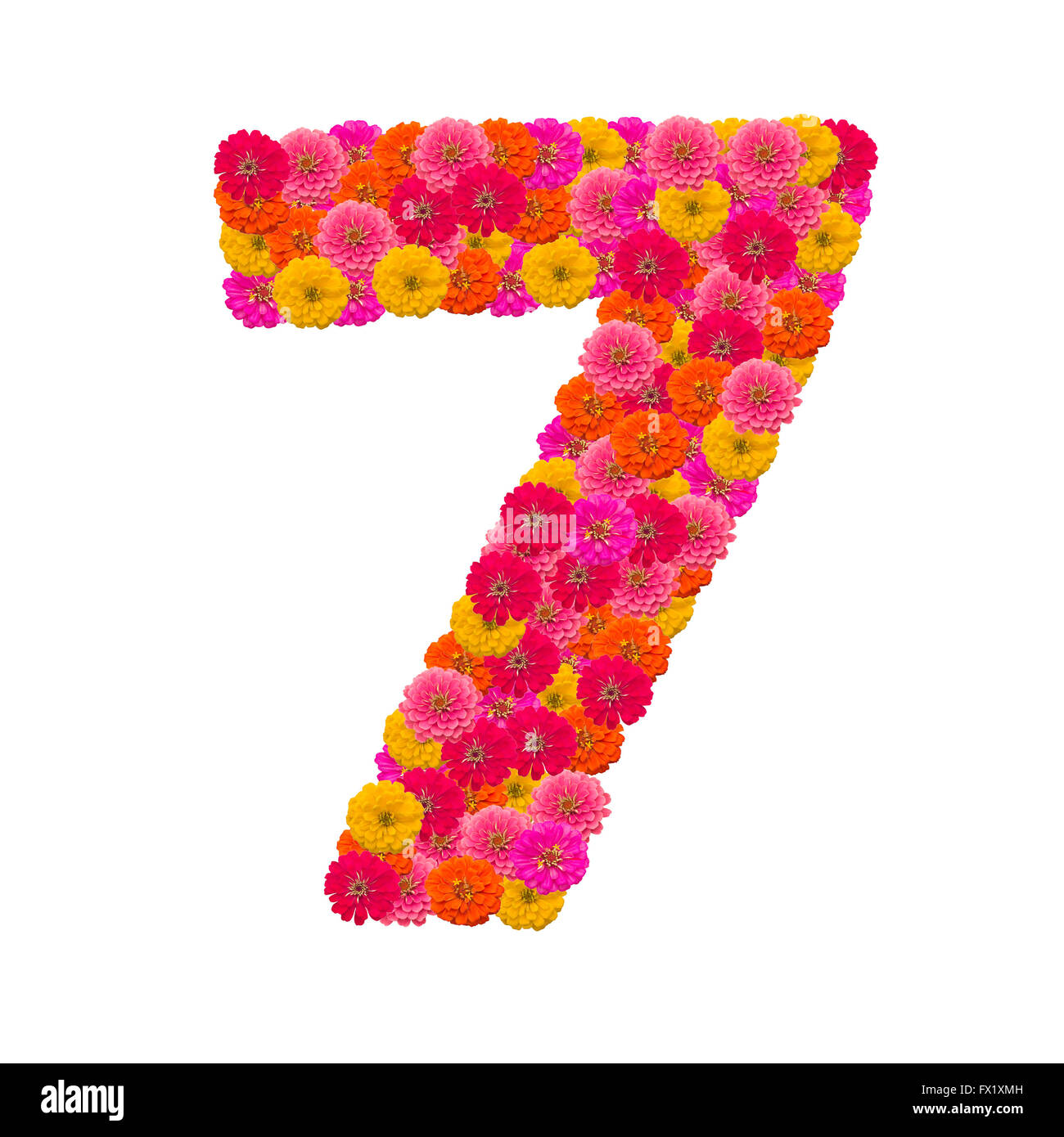 Number 7 flower hi-res stock photography and images - Alamy