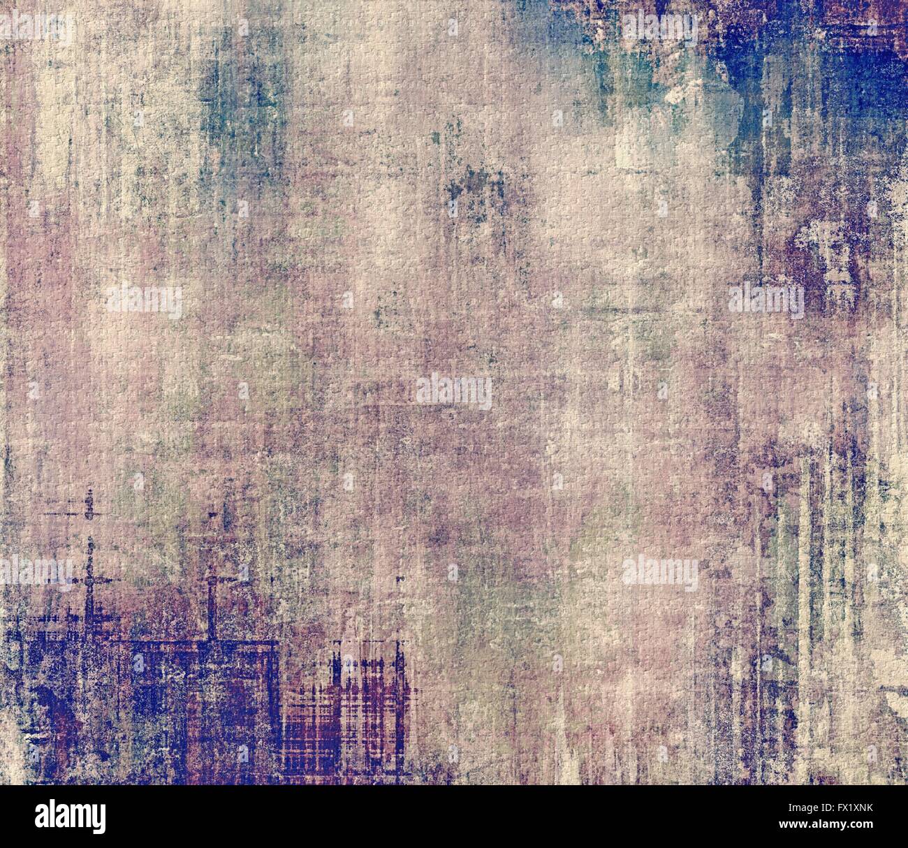 Grunge aging texture, art background. With different color patterns ...