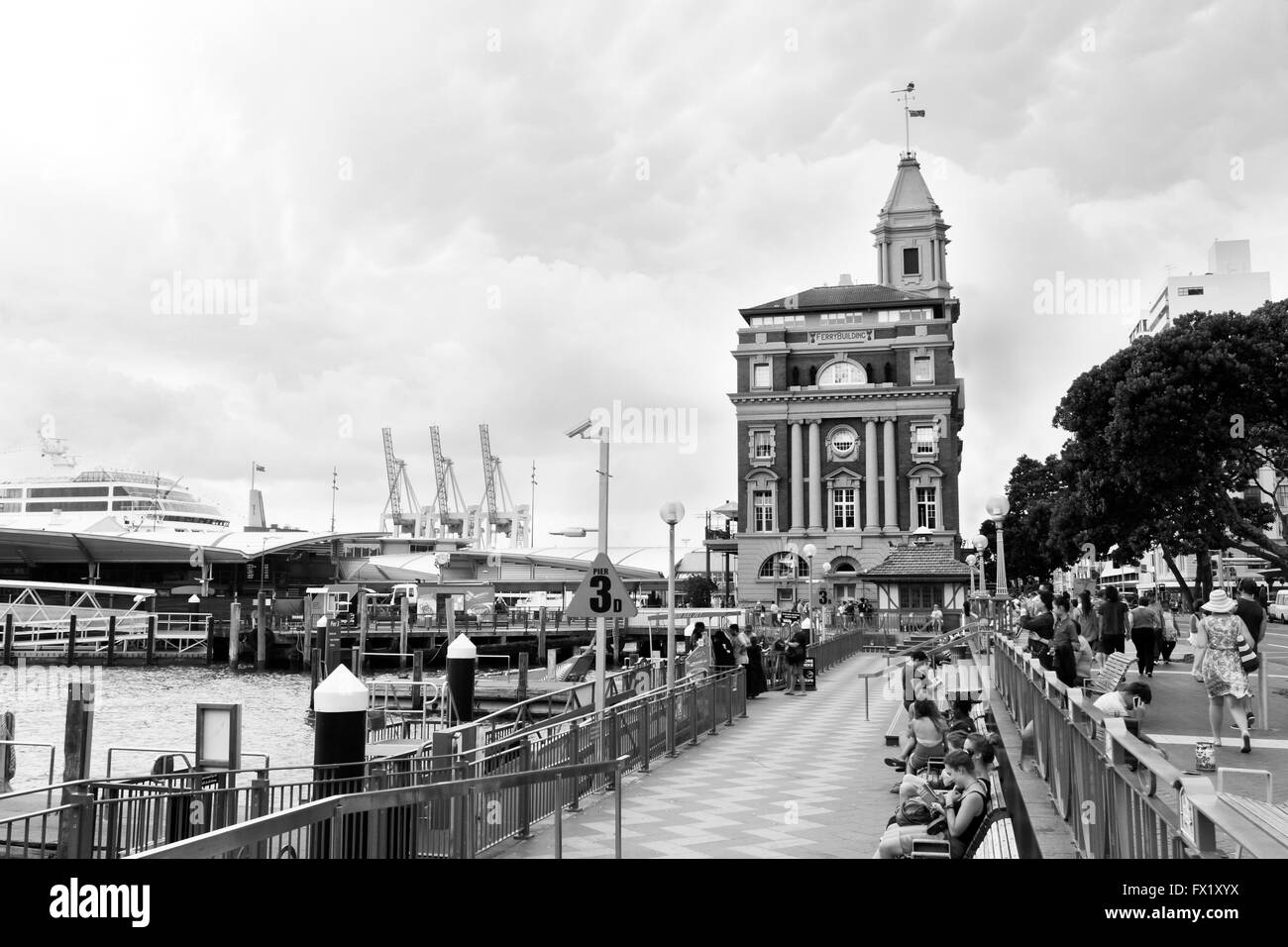 Ferry Building in Auckland, New Zealand Stock Photo - Alamy
