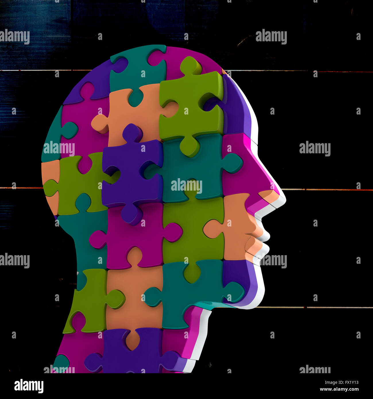 Jigsaw head hi-res stock photography and images - Alamy