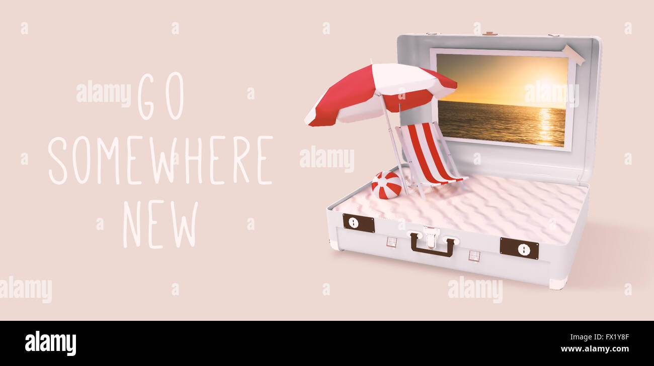 Composite image of image of a suitcase Stock Photo - Alamy