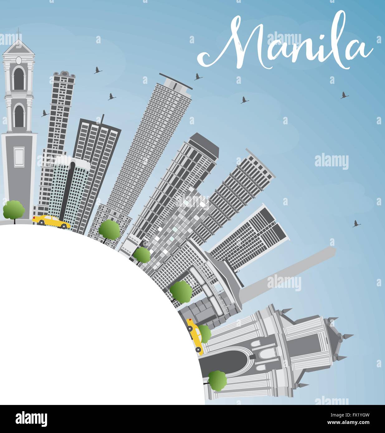 Manila philippines sky Stock Vector Images - Alamy