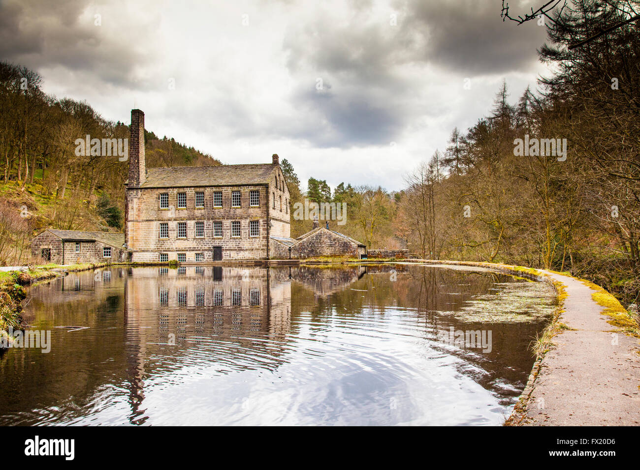 Gibson Mill at Hardcastle Crags , Hebden Bridge , Calderdale , West ...