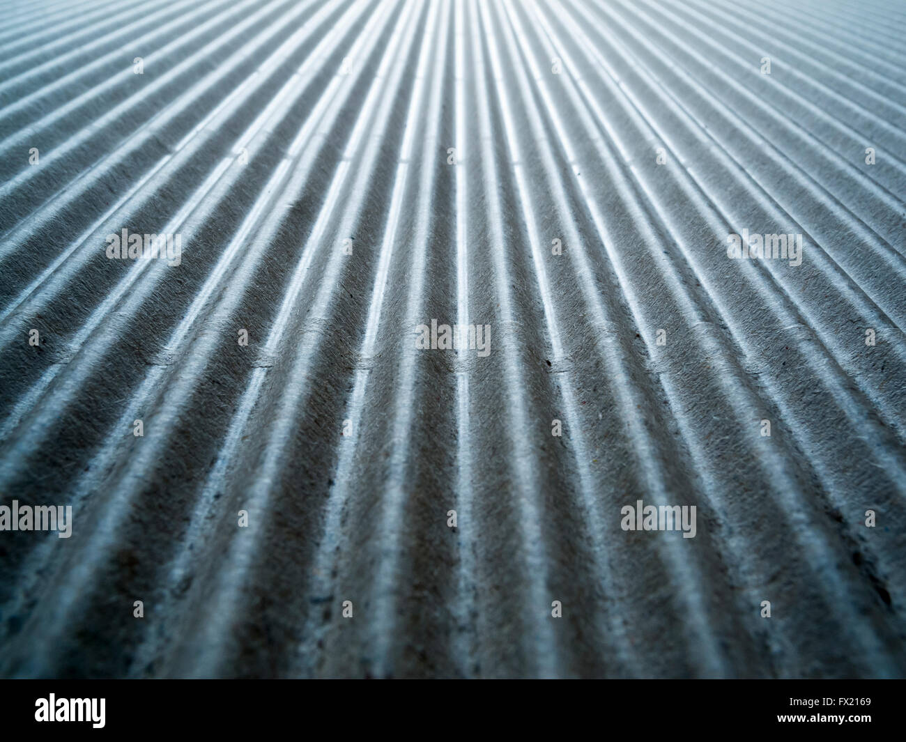 flat angled wide angle view pointed a straight corrugated board in the ...