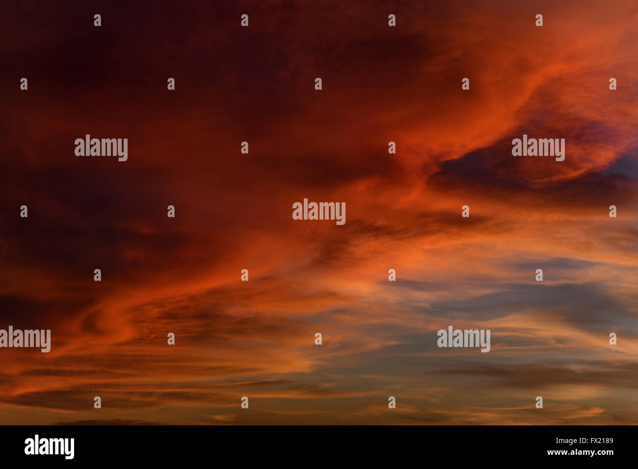 Beautiful bright sunset Stock Photo - Alamy