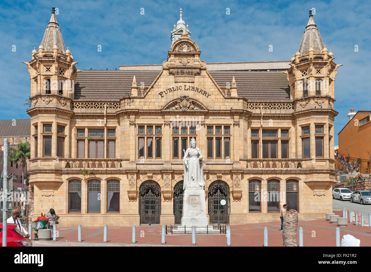 PORT ELIZABETH, SOUTH AFRICA - FEBRUARY 27, 2016: The historic Public Library on Market Square ...