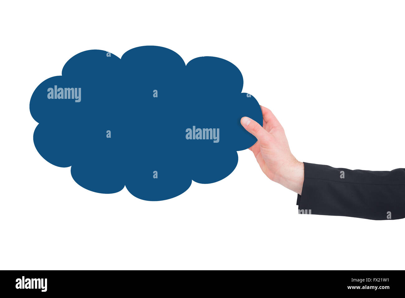 Hand holding a cloud Stock Photo - Alamy