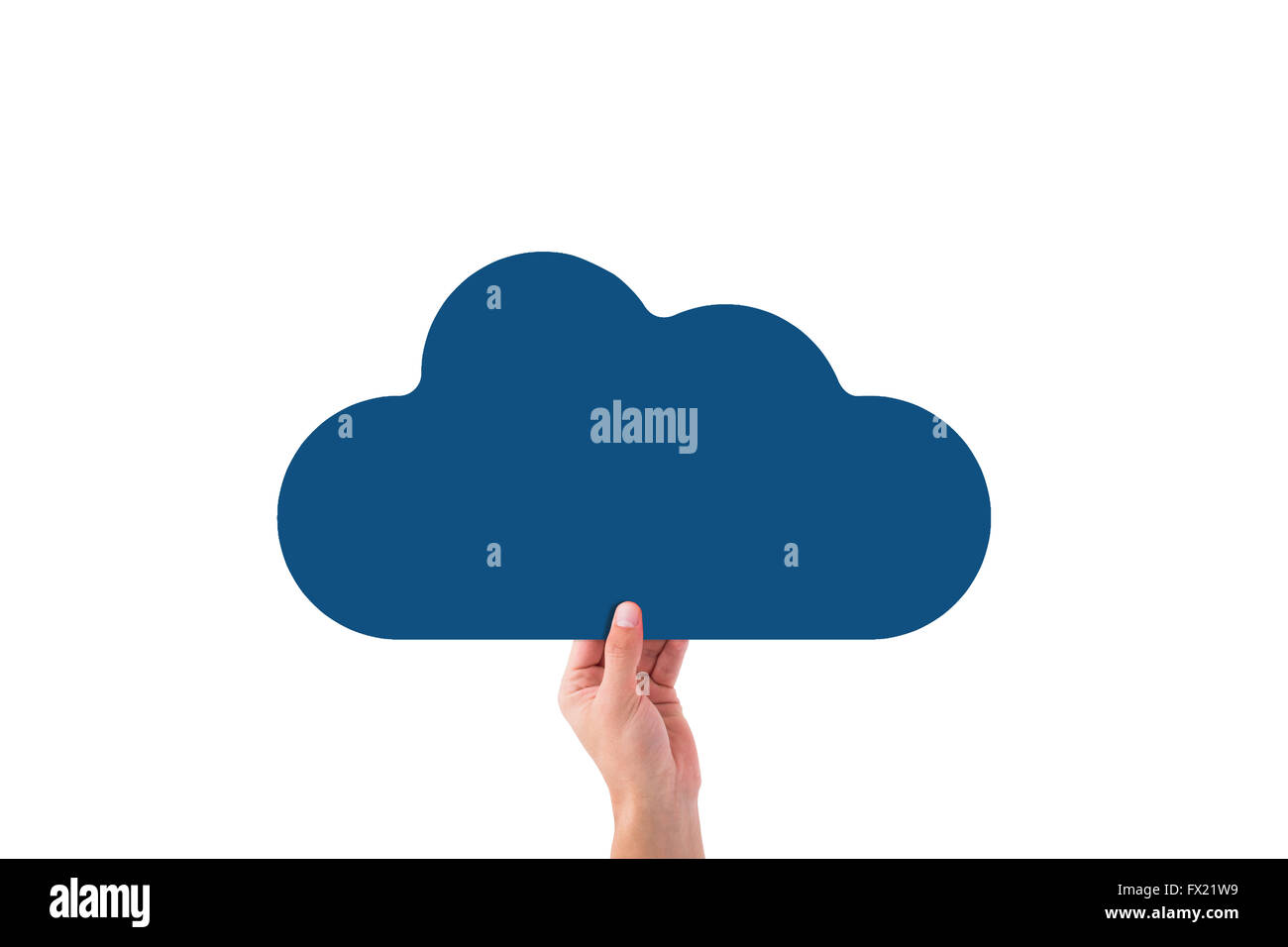Hand holding cloud Stock Photo - Alamy