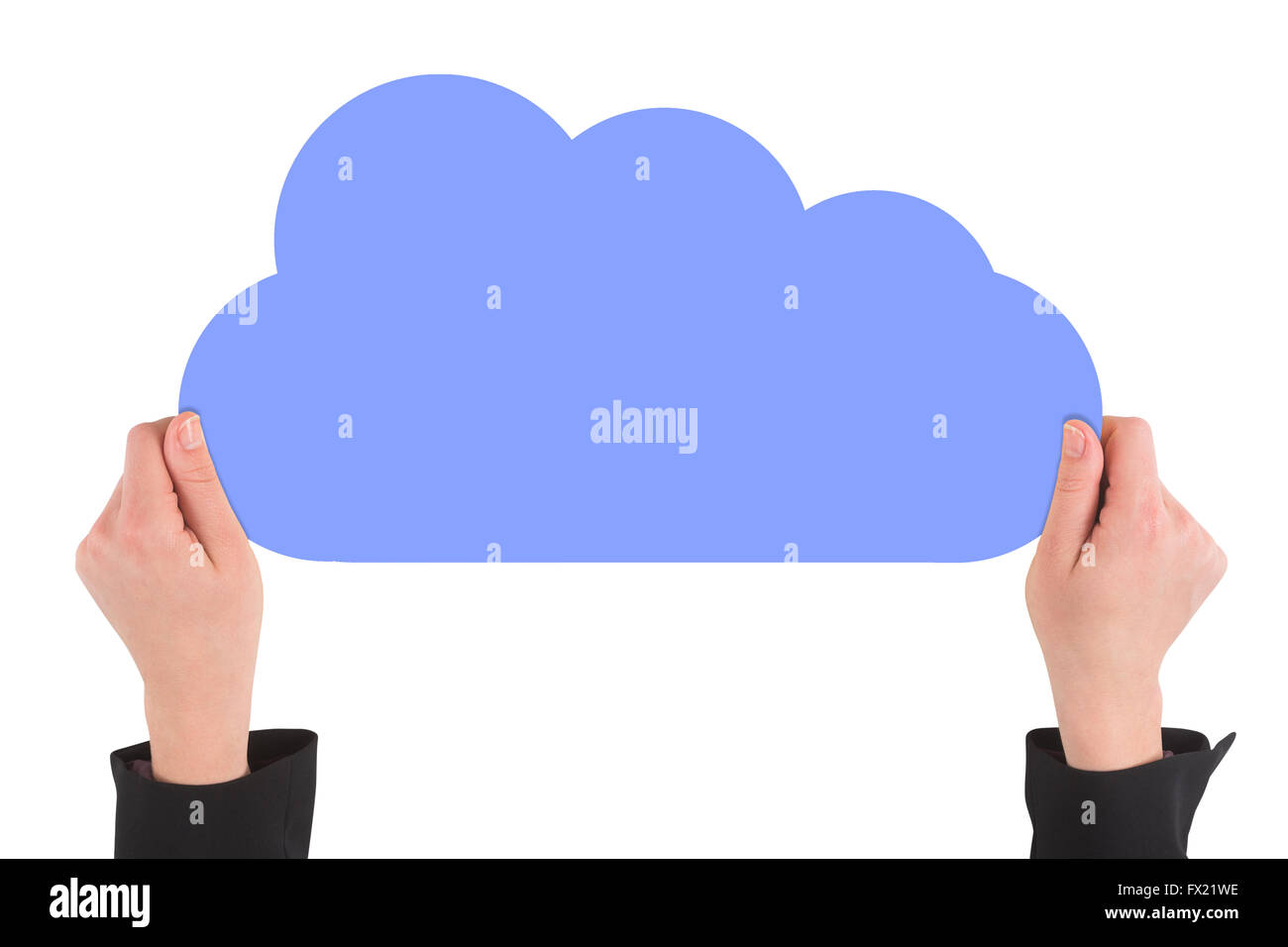 Hand holding cloud Stock Photo - Alamy