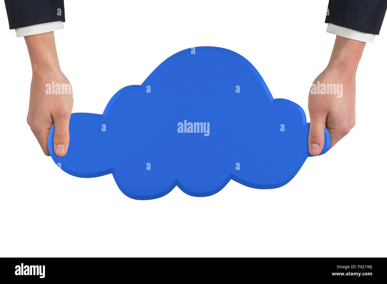 Hand holding cloud Stock Photo - Alamy