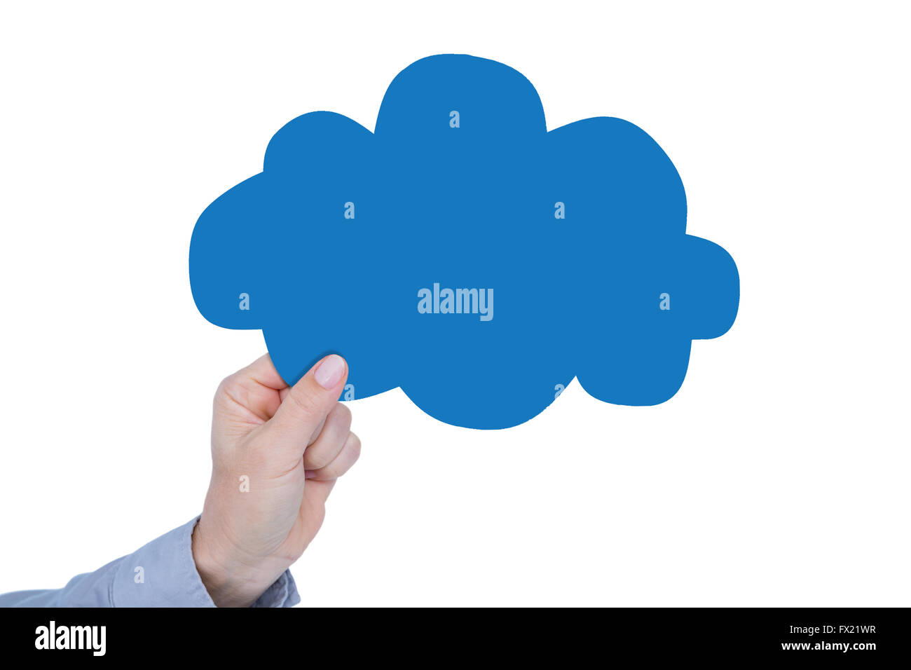 Hand holding cloud Stock Photo - Alamy