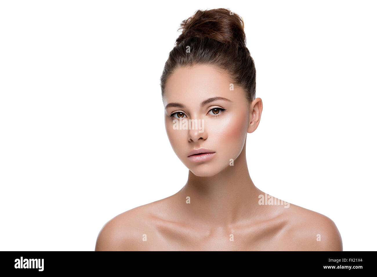 Beautiful girl with perfect skin Stock Photo - Alamy